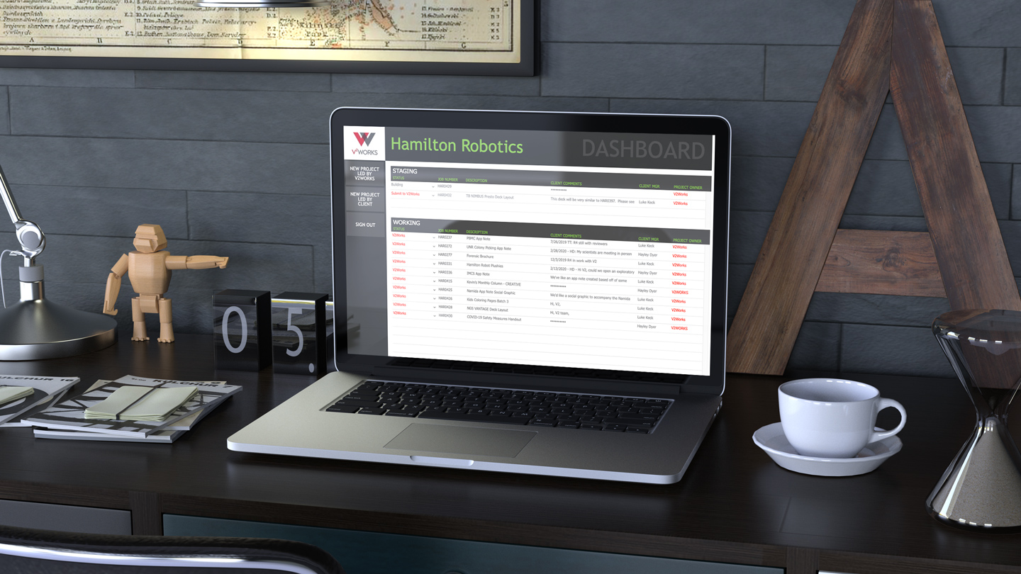 Project Portal. Job initiation and tracking system. - V2Works ...