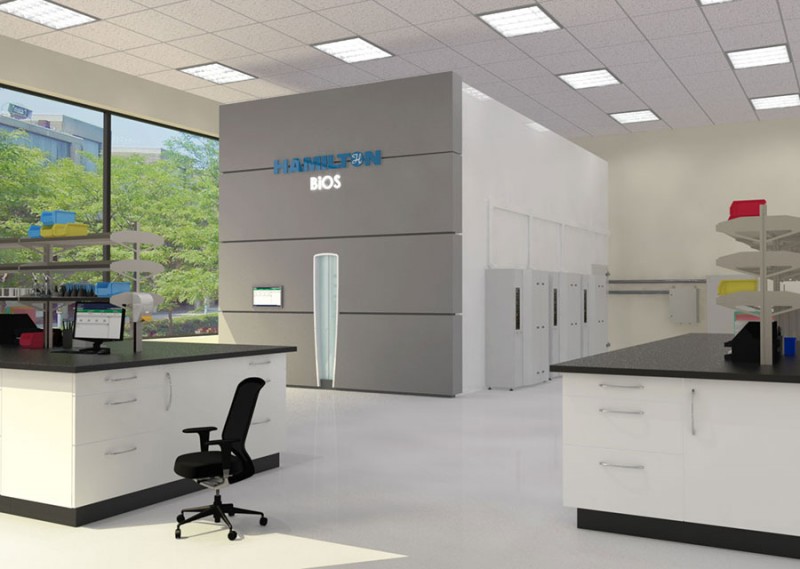 Hamilton Robotics BiOS 3D Imagery - V2Works | Brandgineering by Design™