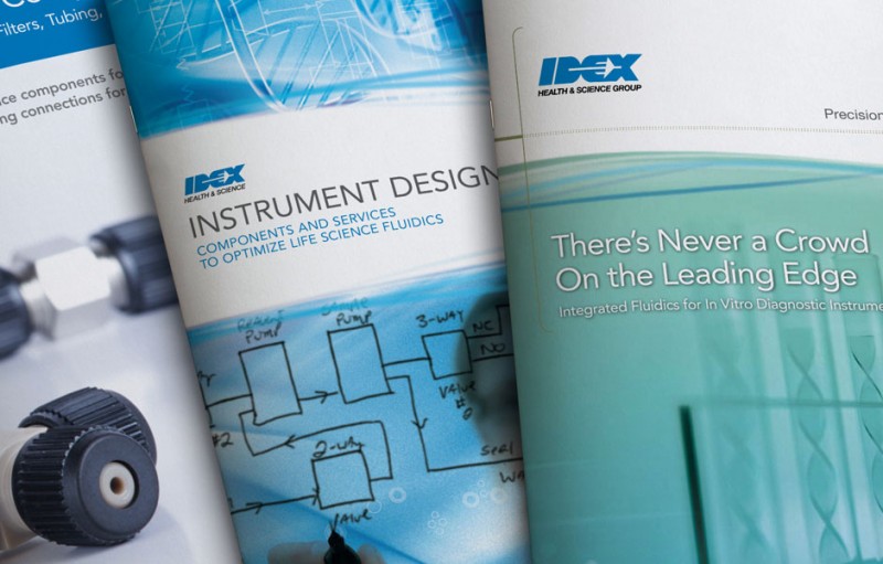 IDEX Health & Science. Print collateral design. - V2Works ...